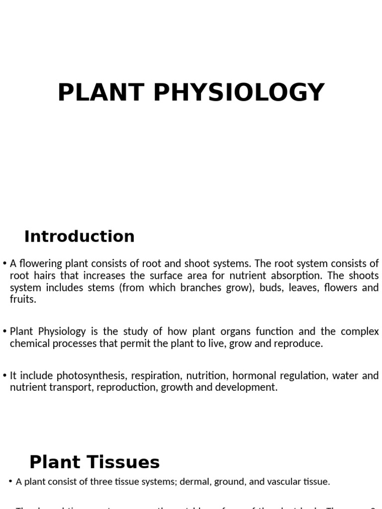 Plant Physiology | PDF | Plant Hormone | Photosynthesis
