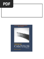 Thomas Calculus 12th Edition George B. Thomas PDF | PDF