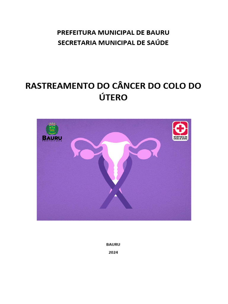 Linha de Cuidado - Rastreamento de Câncer de Colo de Útero 2024 | PDF ...