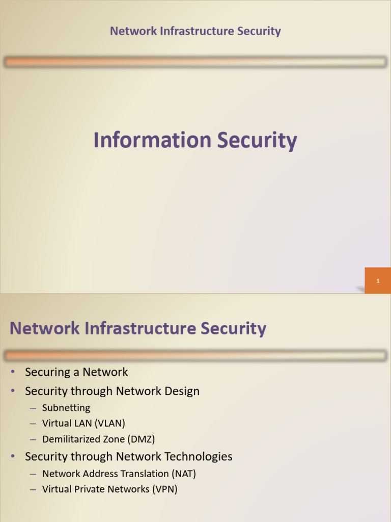 Lec22-Network Infrastructure Security (A) | PDF | Computer Network ...