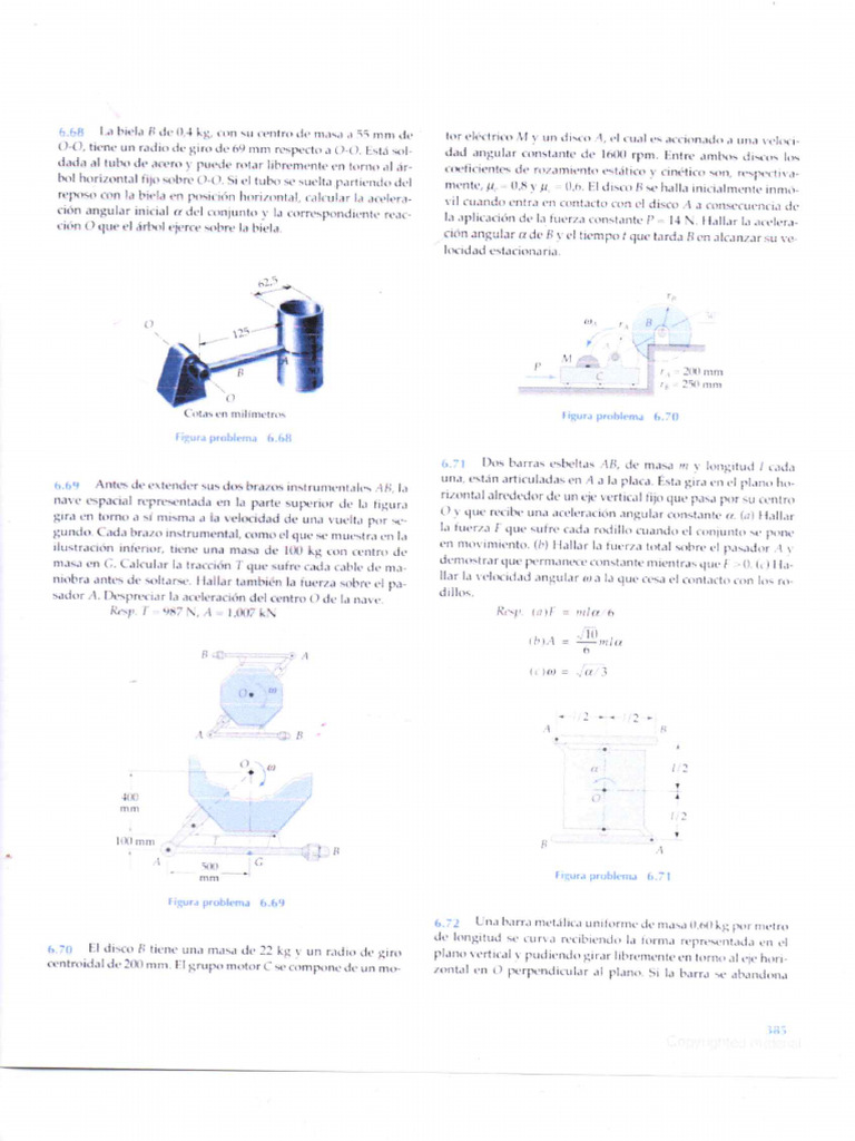 Ejercicio 6.68 Meriam Dinamica 3a. Edición | PDF