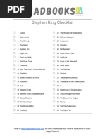 Complete Stephen King Checklist | PDF