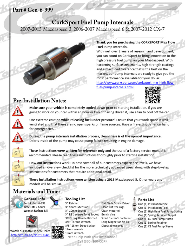 Fuel Pump Internals - Gen-6-999-WEB | PDF | Screw | Motor Oil