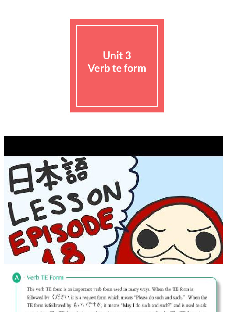 Unit 3 Te Form | PDF