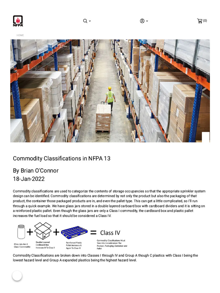 NFPA Commodity Classifications for Plastics | PDF | Plastic | Pallet