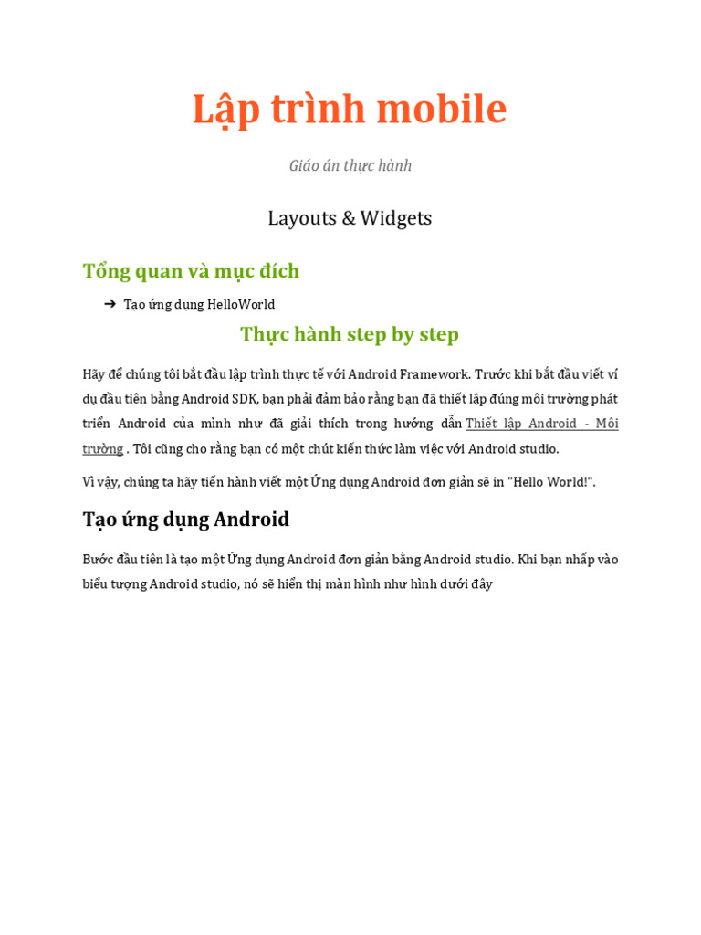 Layouts - Widgets | PDF