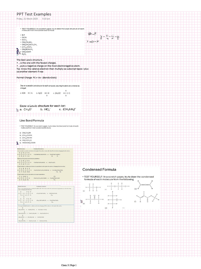 Organic Chem Test Examples | PDF