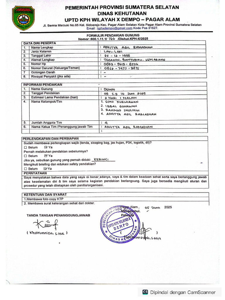 Form 166 Dempo | PDF