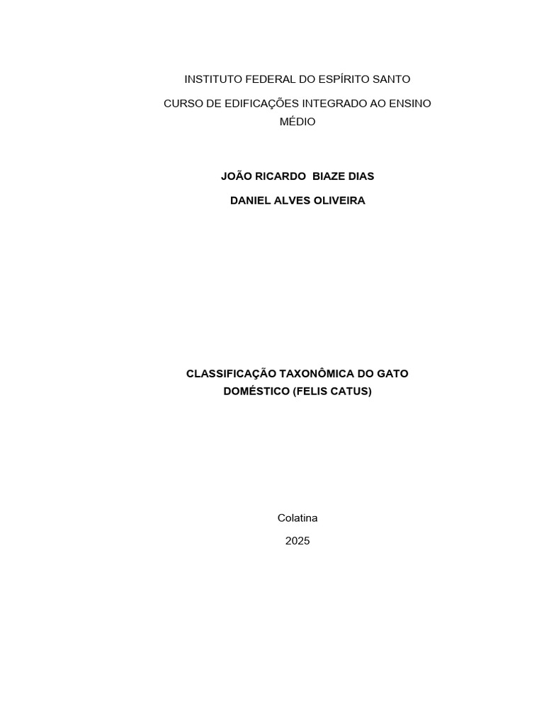 Grupo 9 - 3° Ano - M09 - EDF | PDF | Gatos | Ecologia