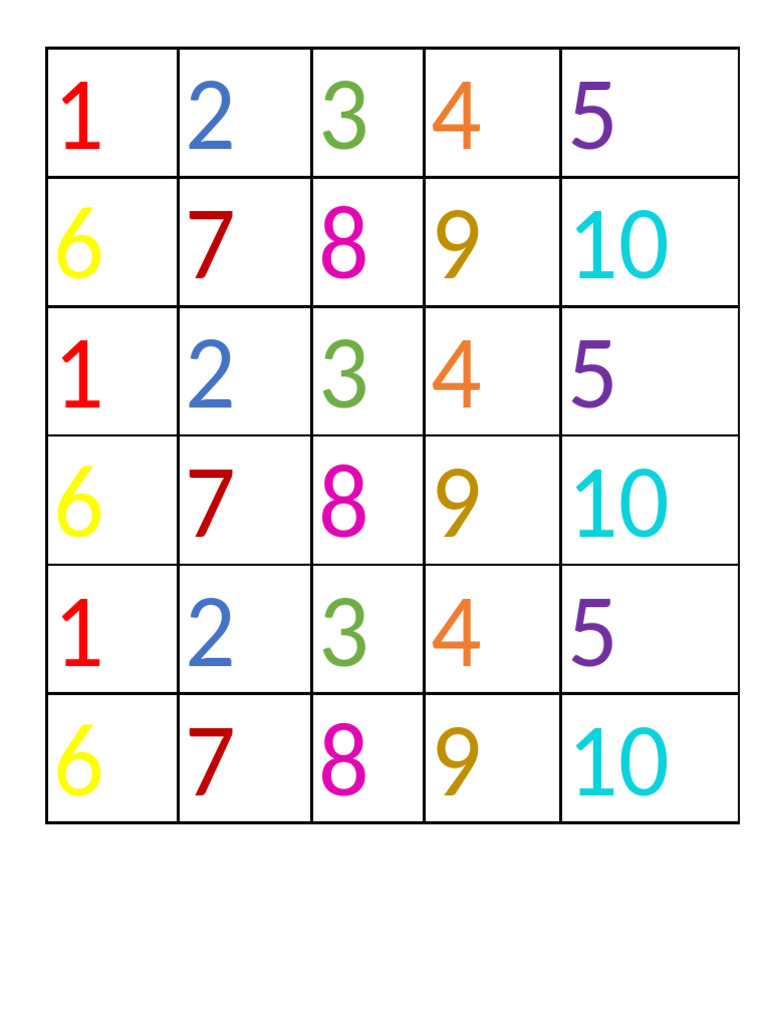 Números Hasta El 10 | PDF