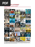 Latvian Alphabet and Pronunciation Guide | PDF | Alphabet | Linguistics