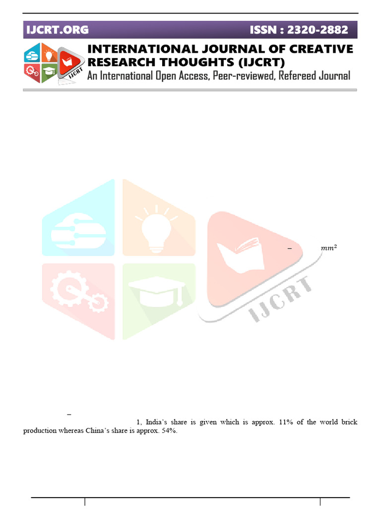 IJCRT Published Paper | PDF | Brick | Water