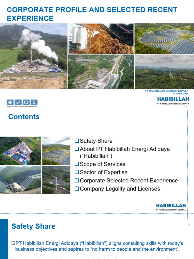 PT Habibillah Energi Adidaya Profile | PDF | Renewable Energy | Consultant