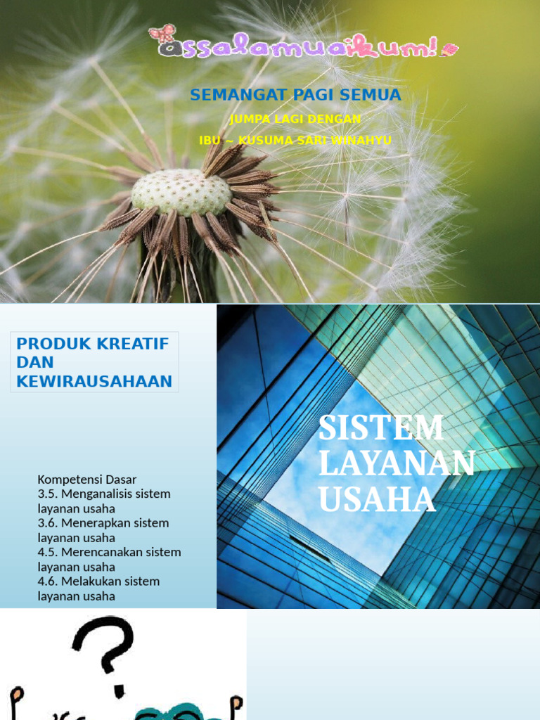 BAB 6 - SISTEM LAYANAN USAHA (Simpan Otomatis) | PDF