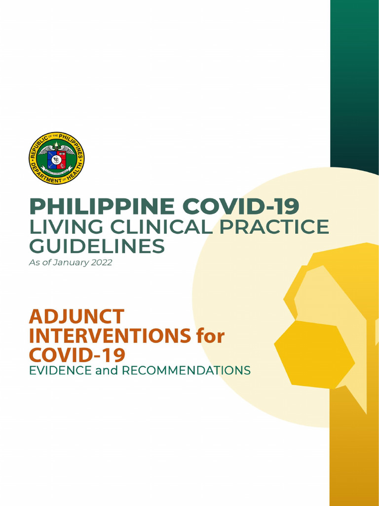[Evidence Base for Adjunct Interventions] Philippine Living COVID-19 ...