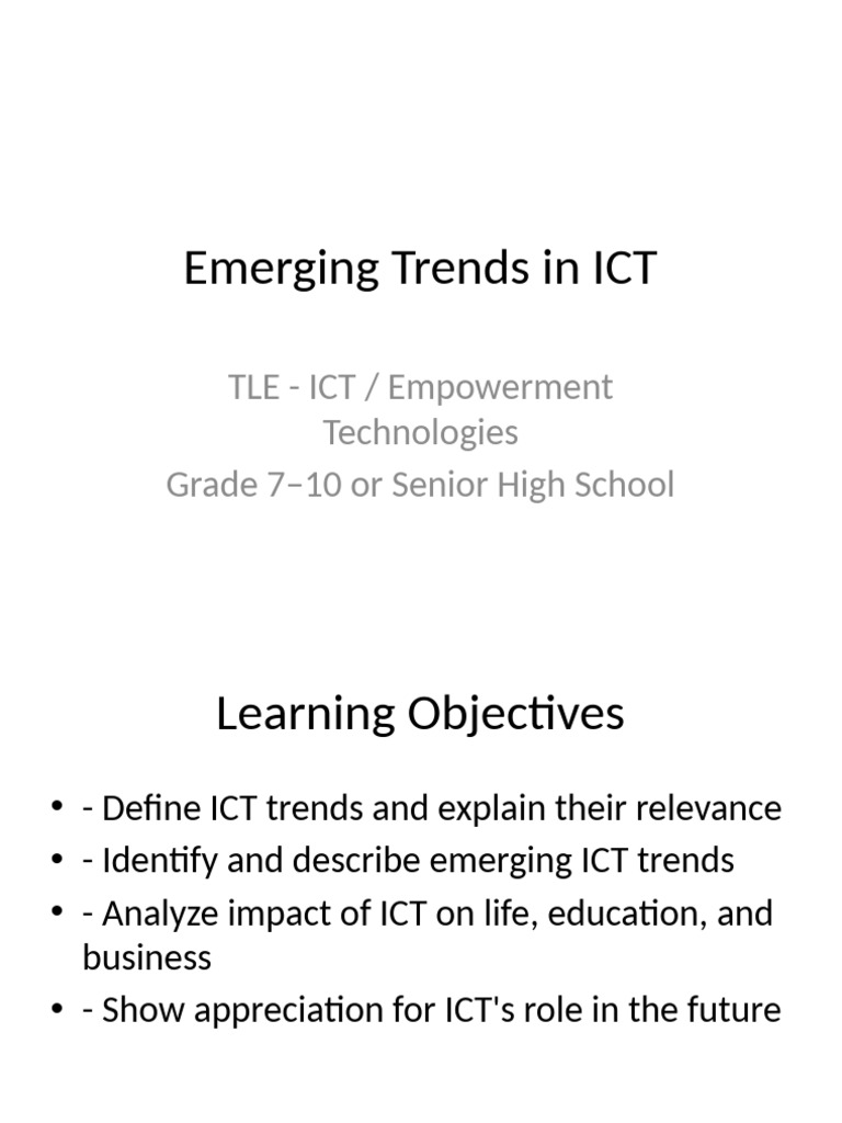 Emerging_Trends_in_ICT_Lesson | PDF