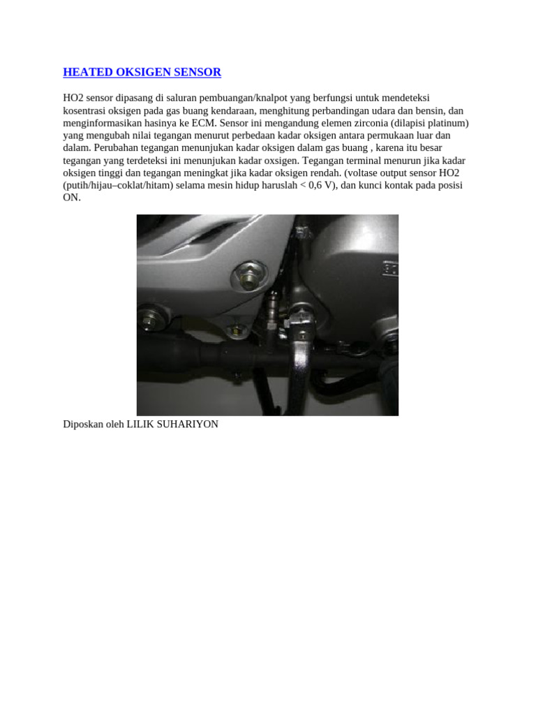 Heated Oksigen Sensor | PDF