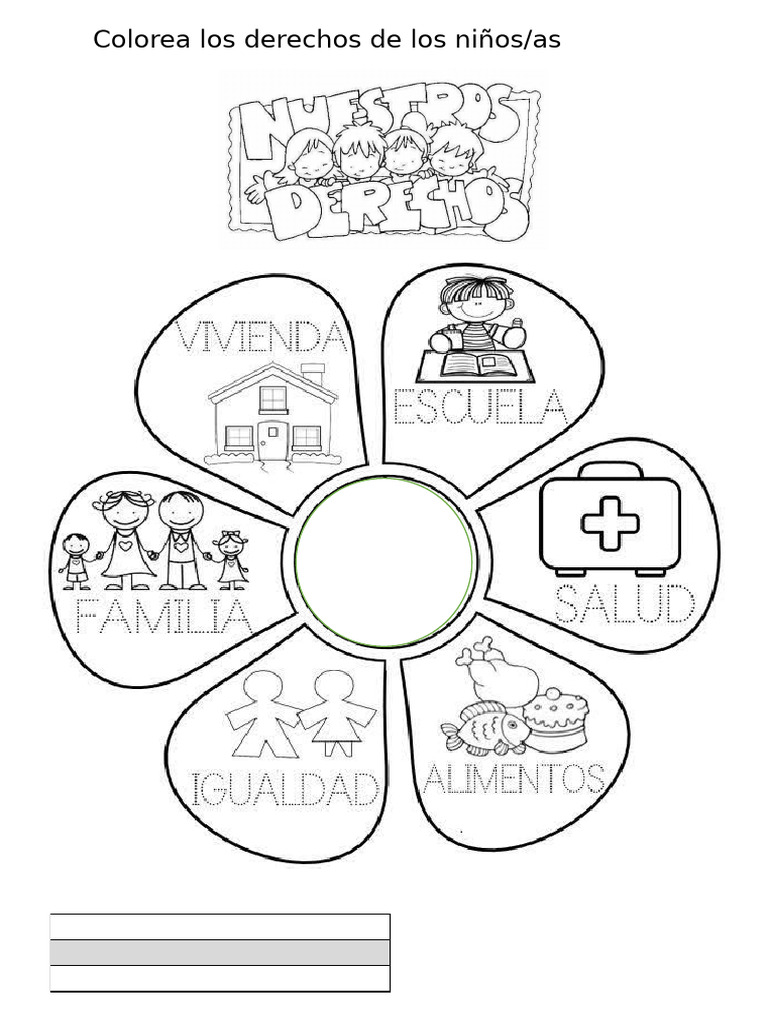 Colorea Los Derechos de Los Niños | PDF