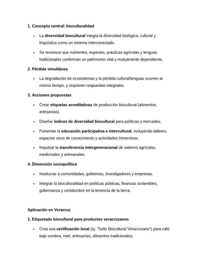 Bioculturalidad y Patrimonio en Veracruz | PDF | Agricultura | Turismo