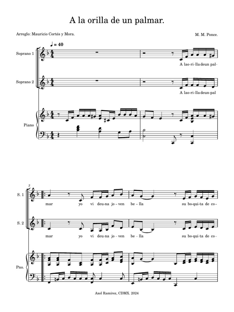 A La Orilla de Un Palmar. | PDF