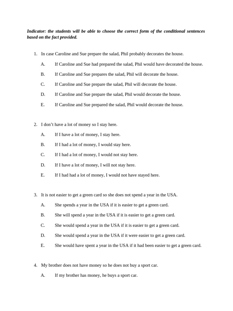 Conditional Facts Exercise | PDF | Chess Openings | Chess Theory