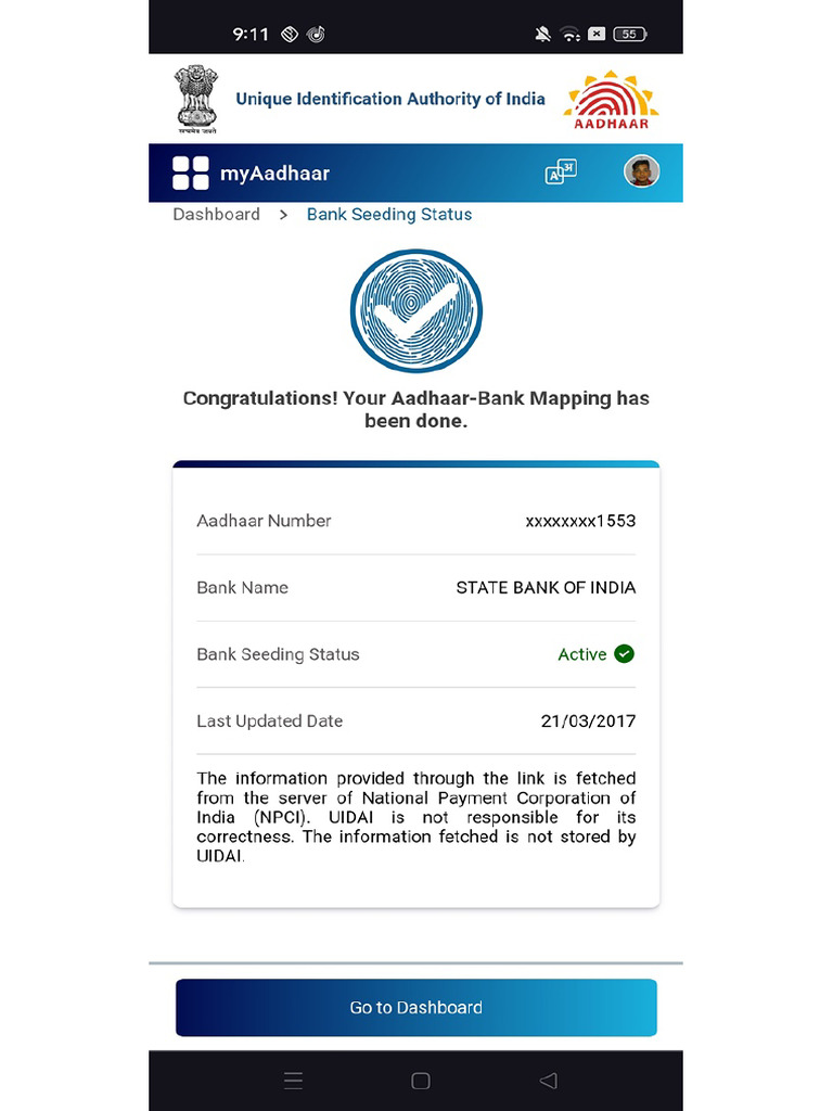 Adhar Seeding | PDF
