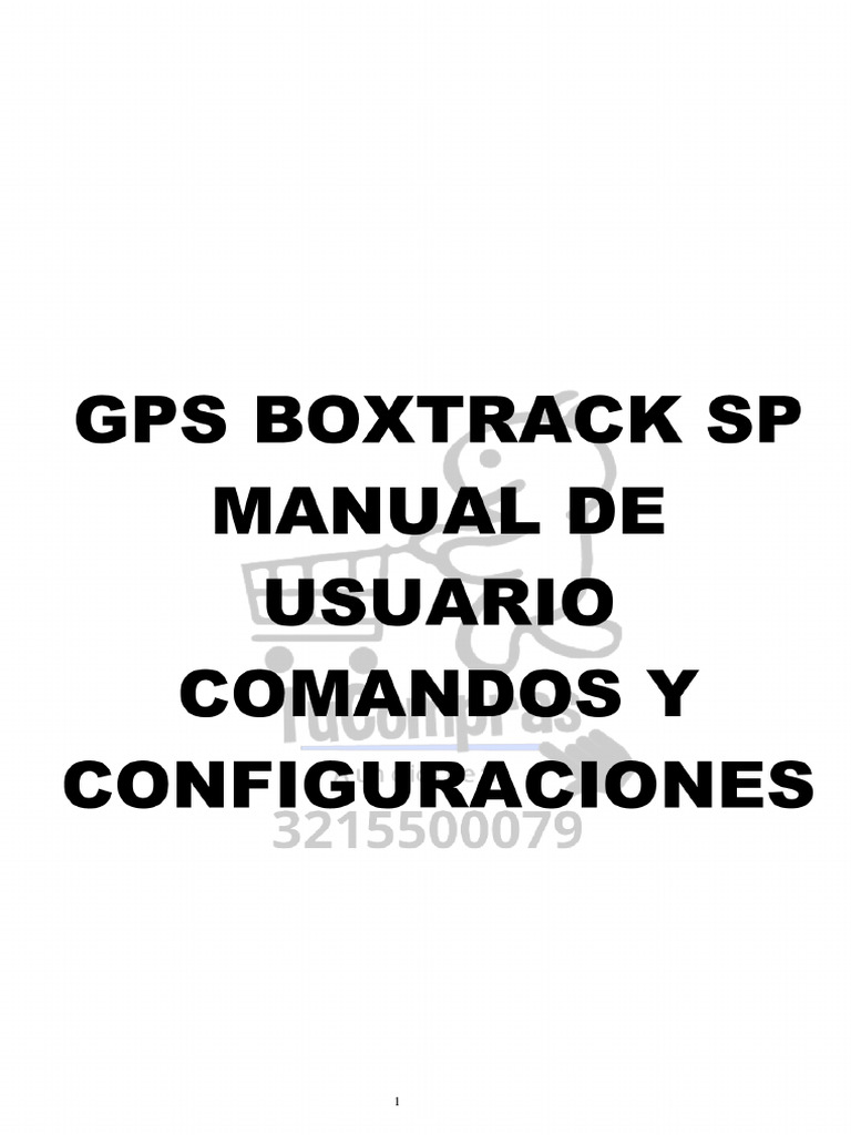 Manual Comandos Boxtrack SP | PDF