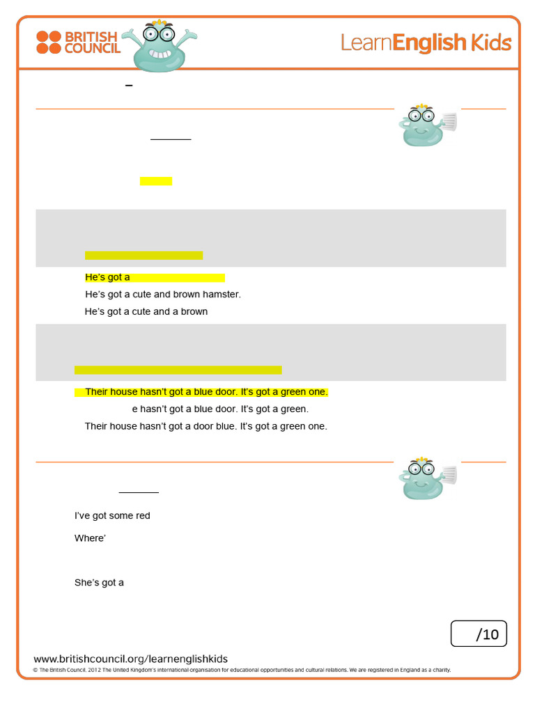Grammar Practice Adjectives Final | PDF