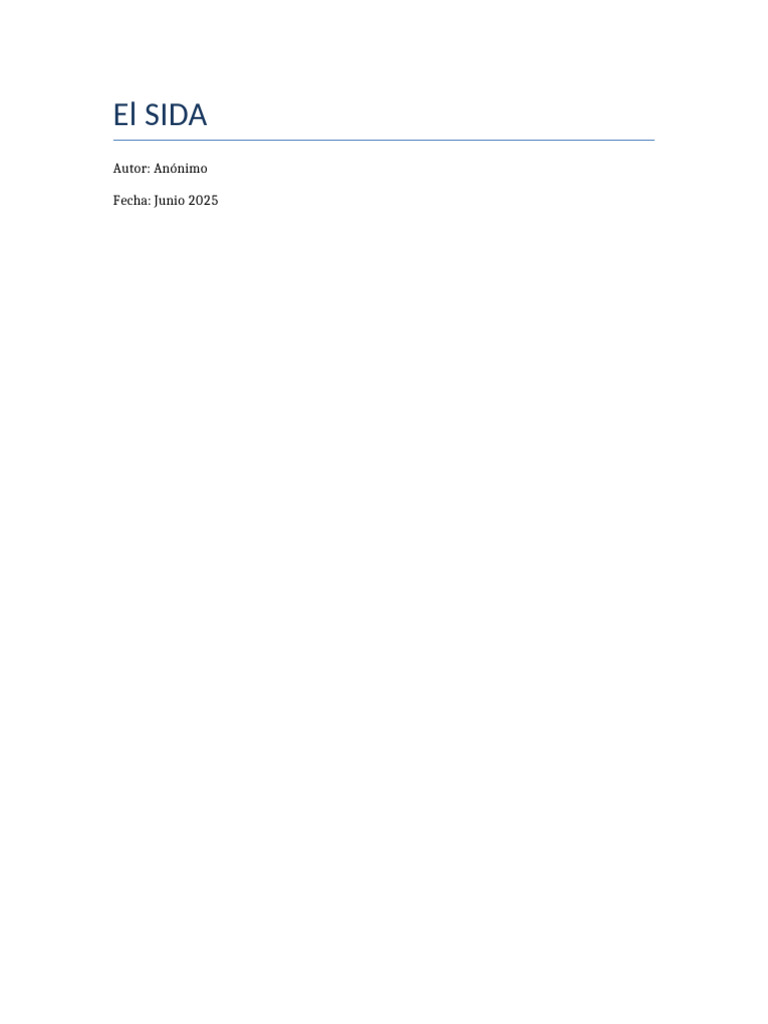 Guía Completa sobre VIH/SIDA | PDF