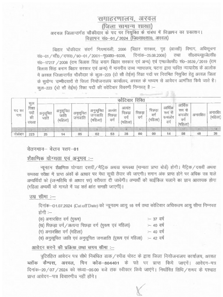 Chaukidar Min | PDF