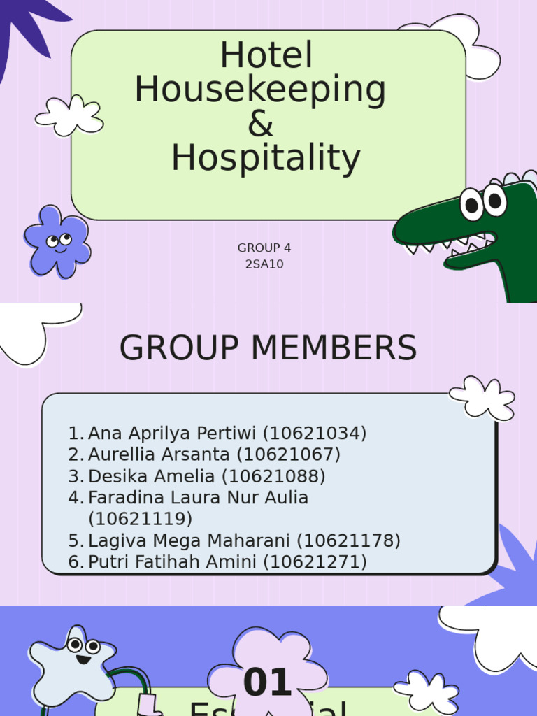 Hotel Housekeeping Group 4 2SA10 | PDF | Housekeeping | Home