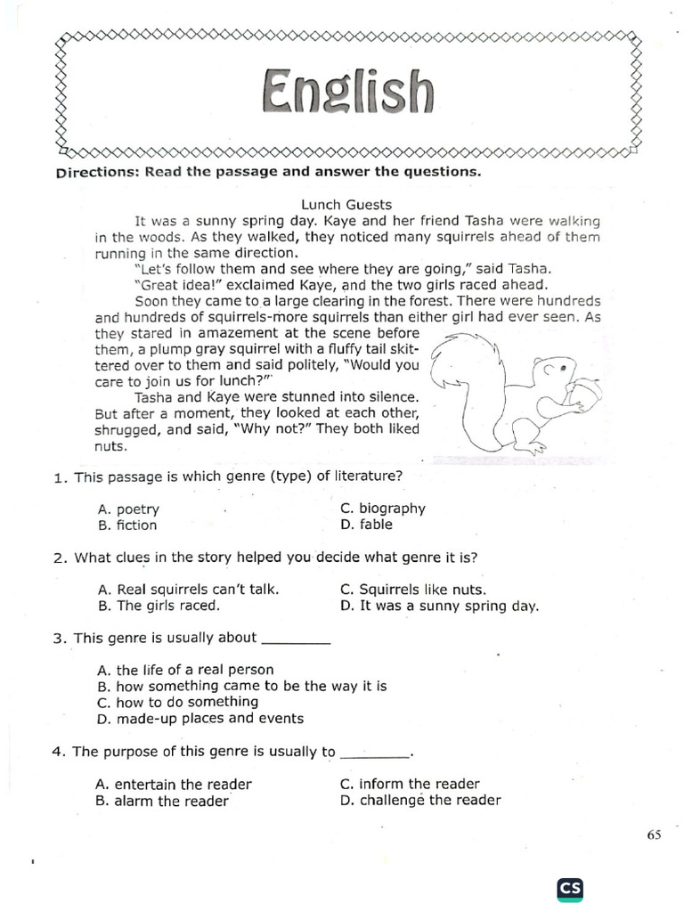 English Practice Test | PDF