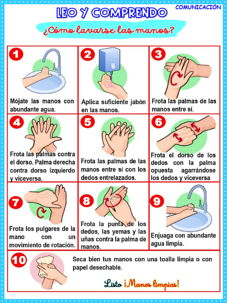 Ficha Como Lavarse Las Manos | PDF