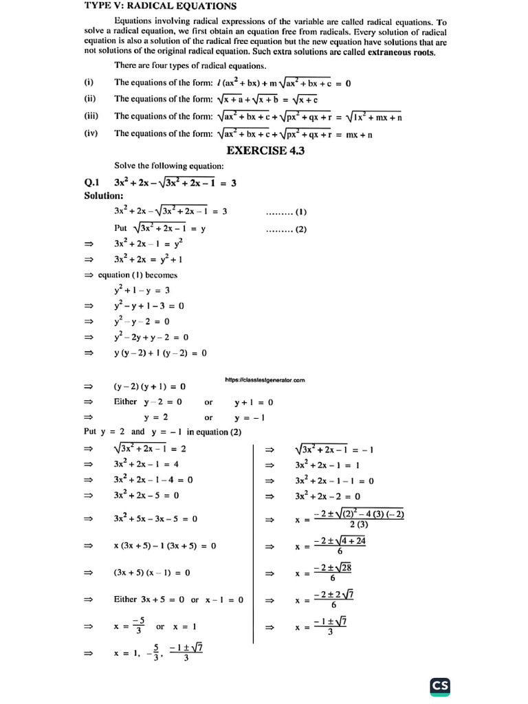 Math 11 Exercise 4 3 Pdf