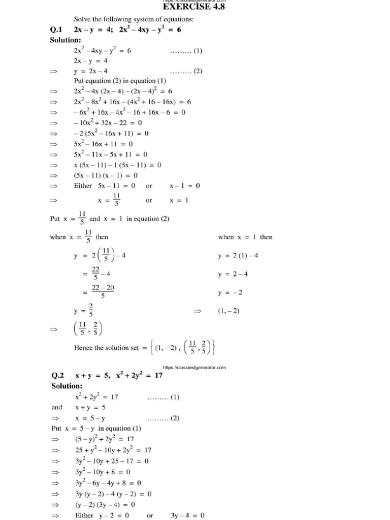 Math 11 Exercise 4 8 Pdf