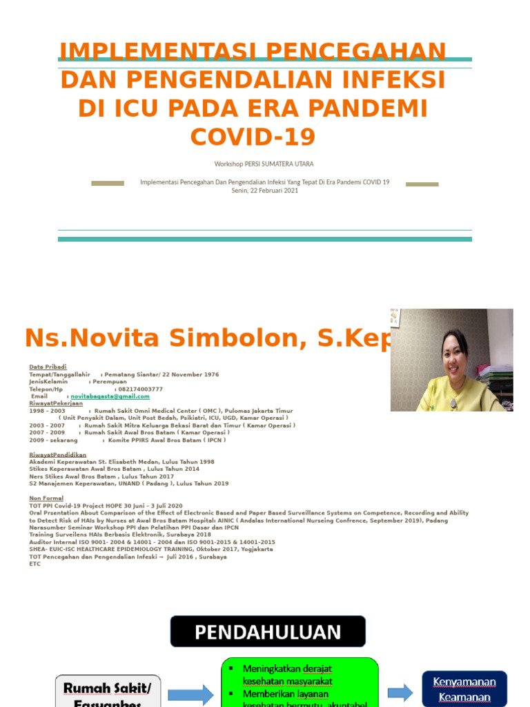 Pencegahan Infeksi di ICU COVID-19 | PDF