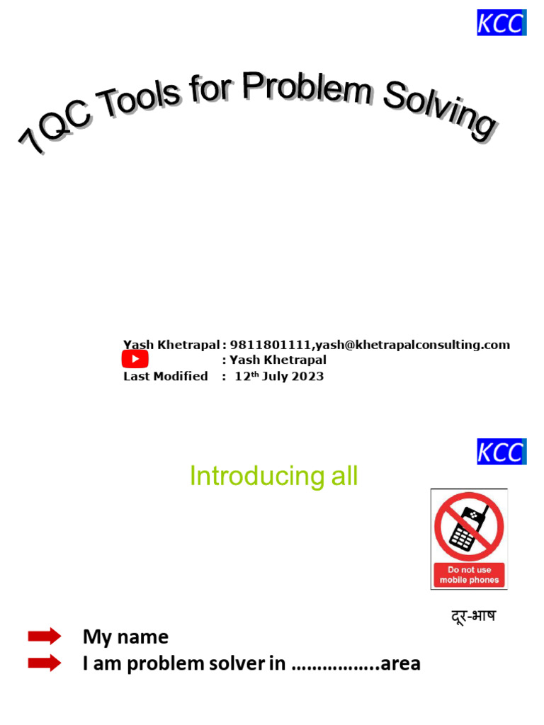 7 QC Tools For Problem Solving 1692367643 | PDF | Histogram | Quality Assurance