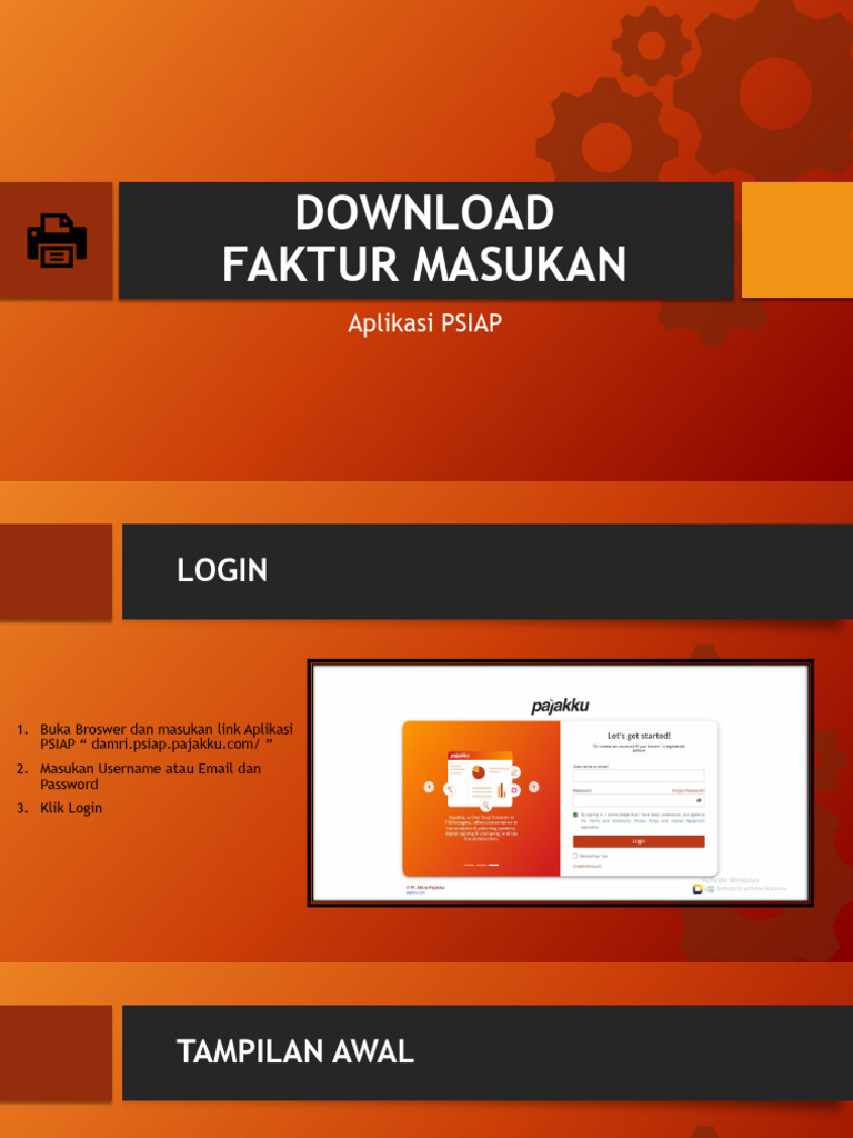 Panduan Download Faktur Pajak Masukan | PDF