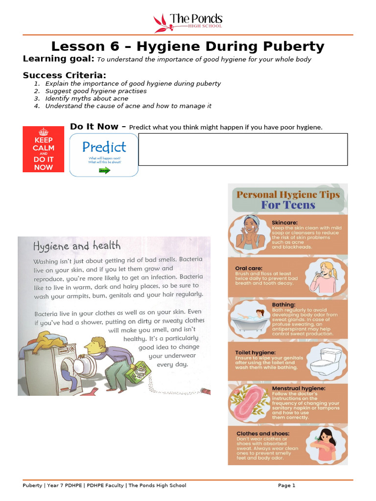 Importance of Hygiene in Puberty | PDF | Endocrine System | Skin