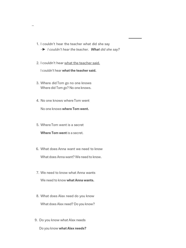 ENGLISH Task 05 Noun Clauses | PDF | Subject (Grammar) | Verb