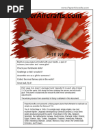 F 16 Paper Model PDF | PDF | General Dynamics F 16 Fighting Falcon ...