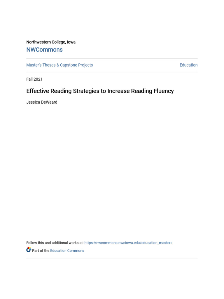 Enhancing Reading Fluency Strategies | PDF | Phonics | Reading ...