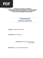 Paradigma Sociocrítico: Definición y Aplicaciones | PDF | Sociología ...