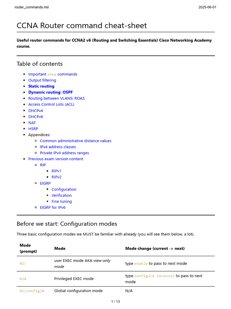 Comandos Cisco para Redes Mas Solidas | PDF | Ip Address | I Pv6