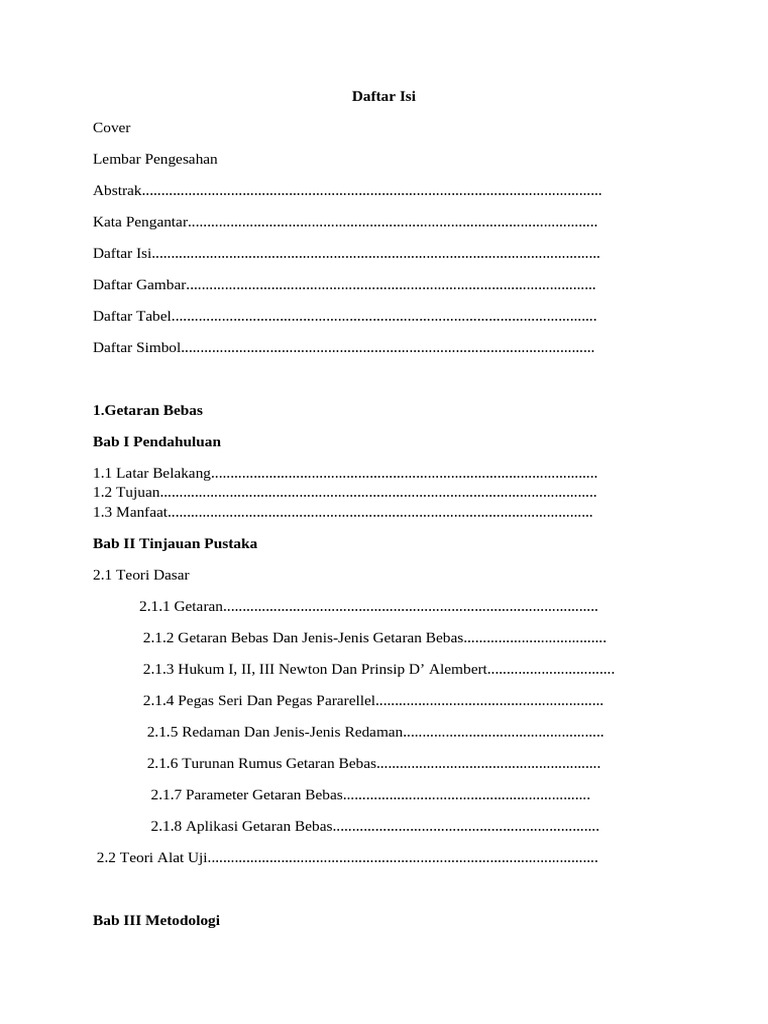 3 Daftar Isi | PDF