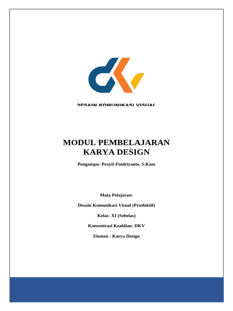 Modul Desain Komunikasi Visual DKV | PDF