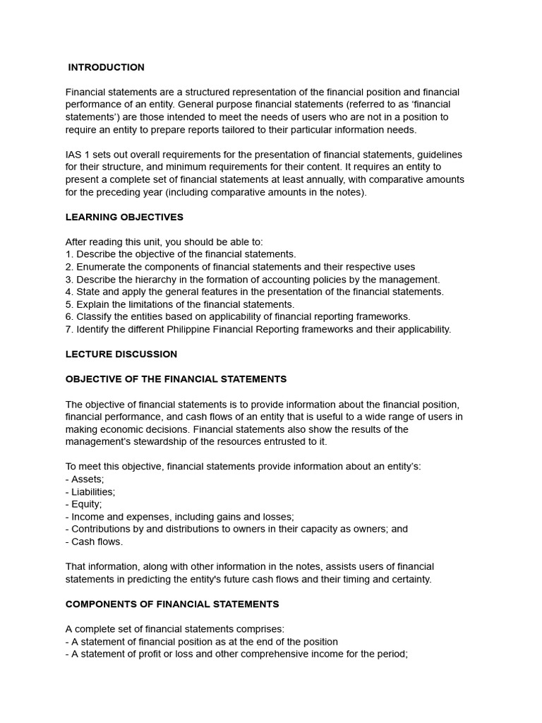 Understanding Financial Statements Basics | PDF | Fair Value | Income ...