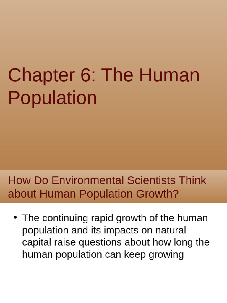 Chapter 6 Human Population | PDF | Total Fertility Rate | Family Planning
