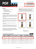 Victaulic Sprinkler Data Sheet | PDF | Fire Sprinkler System | Safety