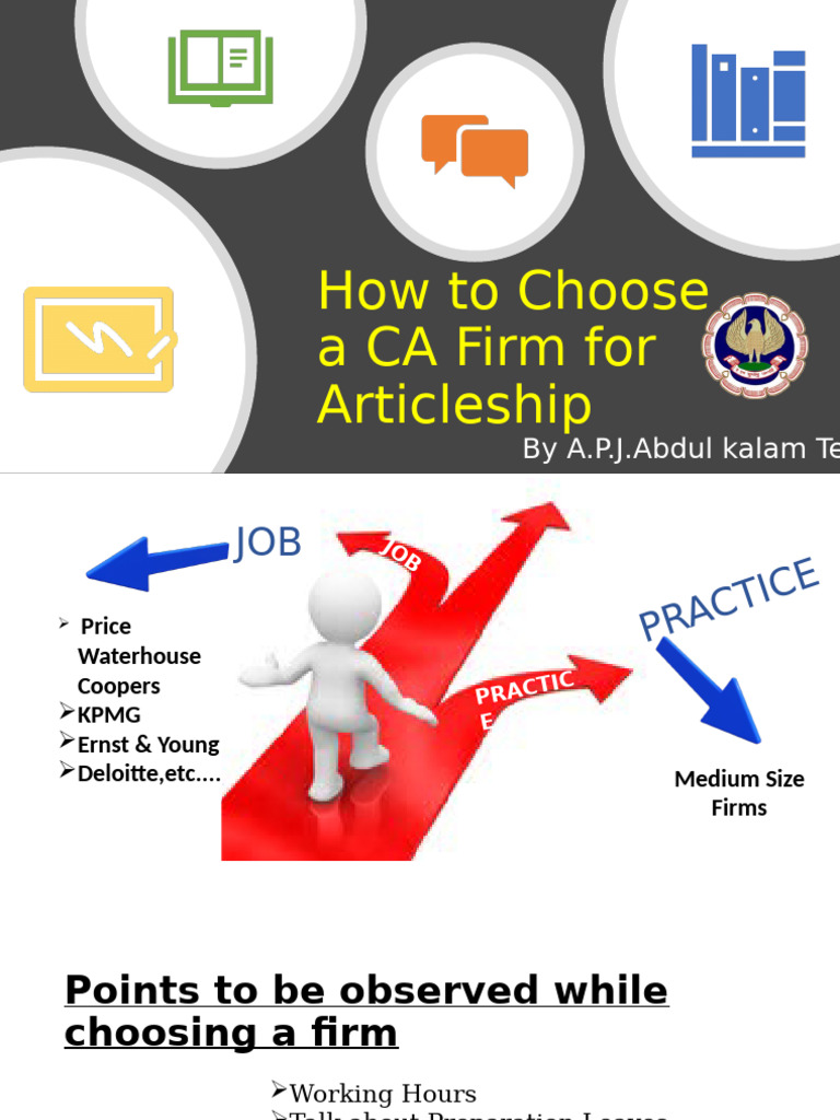 How To Choose A CA Firm For Articleship | PDF | Business